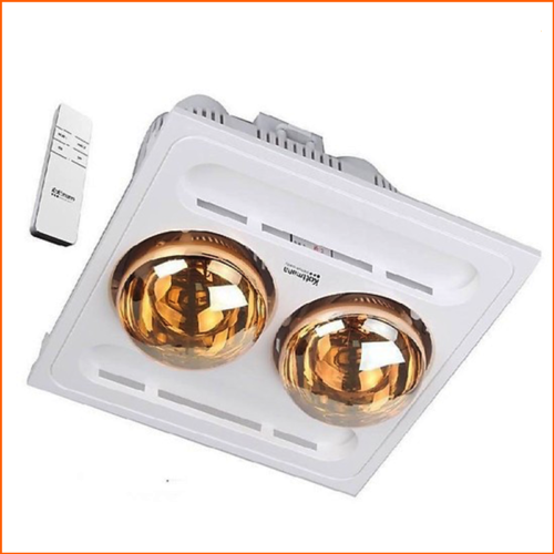 [Bảo hành 3 năm] Đèn sưởi nhà tắm 2 bóng âm trần điều khiển từ xa ...
